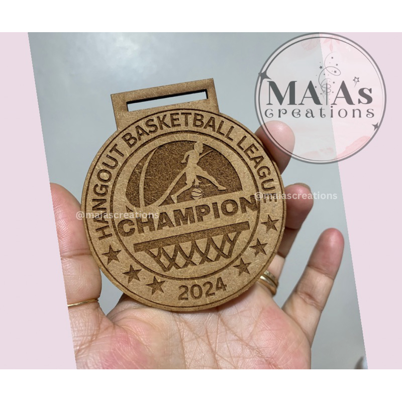 Customized Personalized Wooden Engraved Medal | Shopee Philippines
