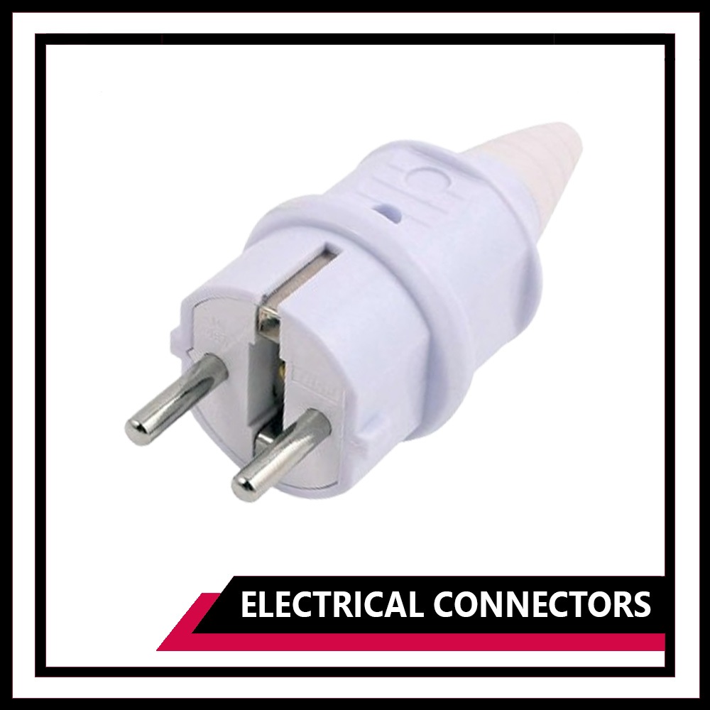 Industrial Schuko / Shuko 16 Ampere 220-250V Electrical Connector Plug ...