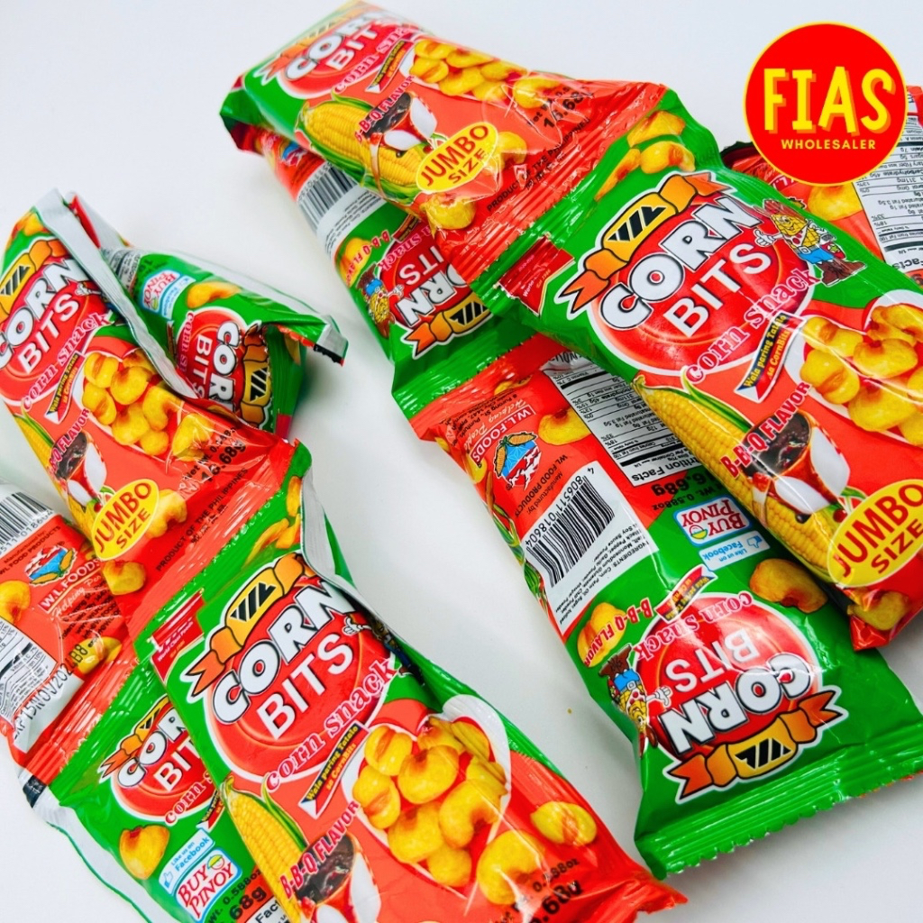 10 pcs Corn Bits Corn Snack BBQ Flavor Jumbo Size 16.68g | Shopee ...