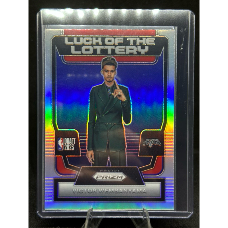 Victor Wembanyama Silver Prizm Luck of the Lottery 2023-24 Wembanyama ...