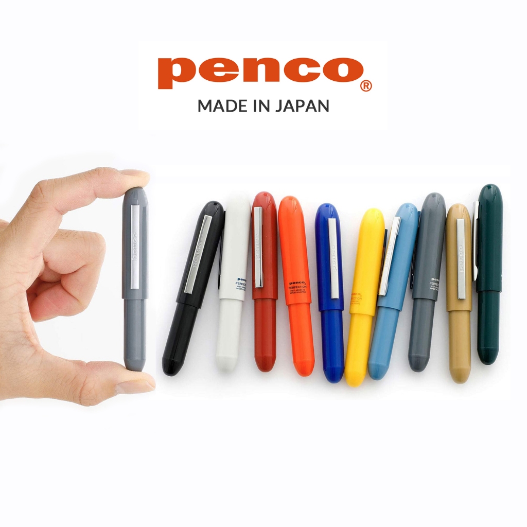 HIGHTIDE PENCO Bullet Ballpoint Pen - Accepts ZEBRA 4C, JSB and SCHMIDT D1 Refills - Made in ...