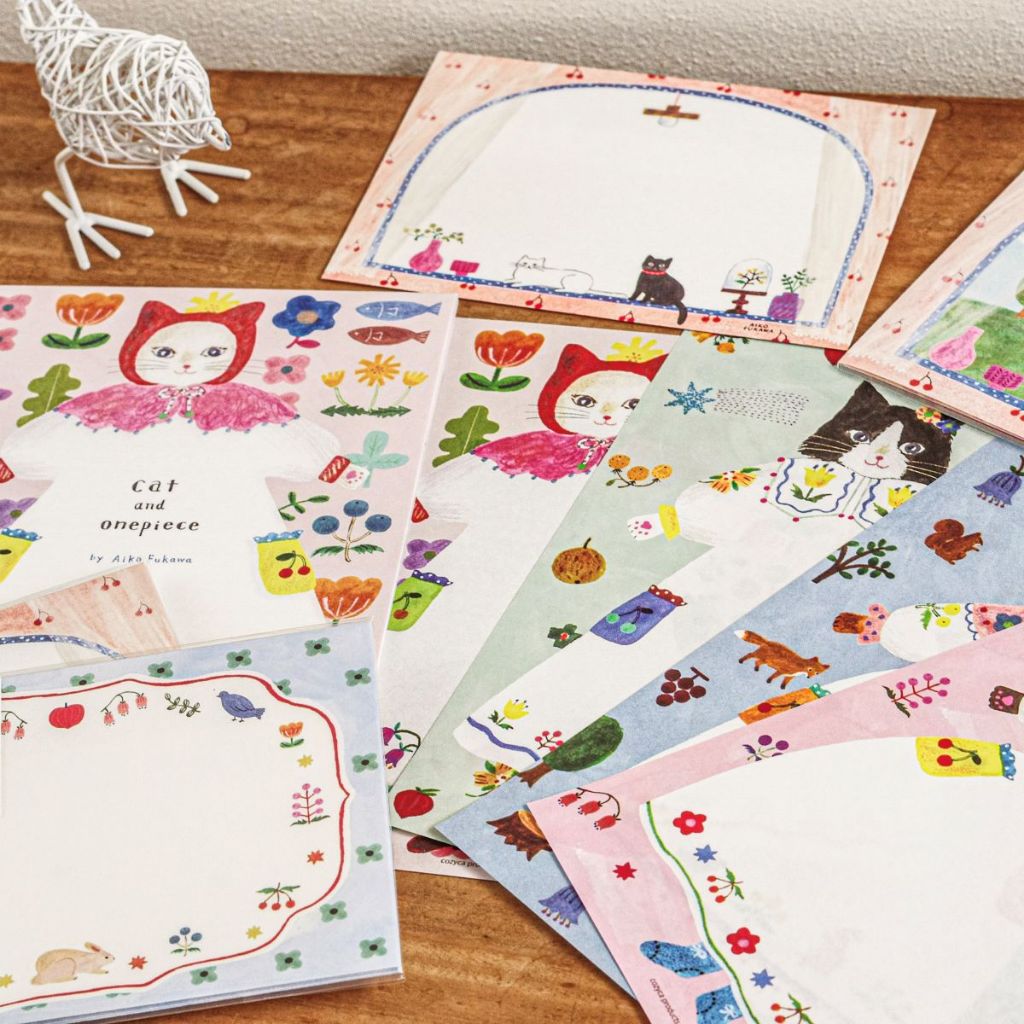 Cozyca Letter Set - Aiko Fukawa - Cat and One Piece & Little Window ...