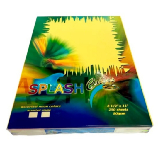 SPLASH COLORS Assorted Colored Paper (250 pcs/pack) | Shopee Philippines