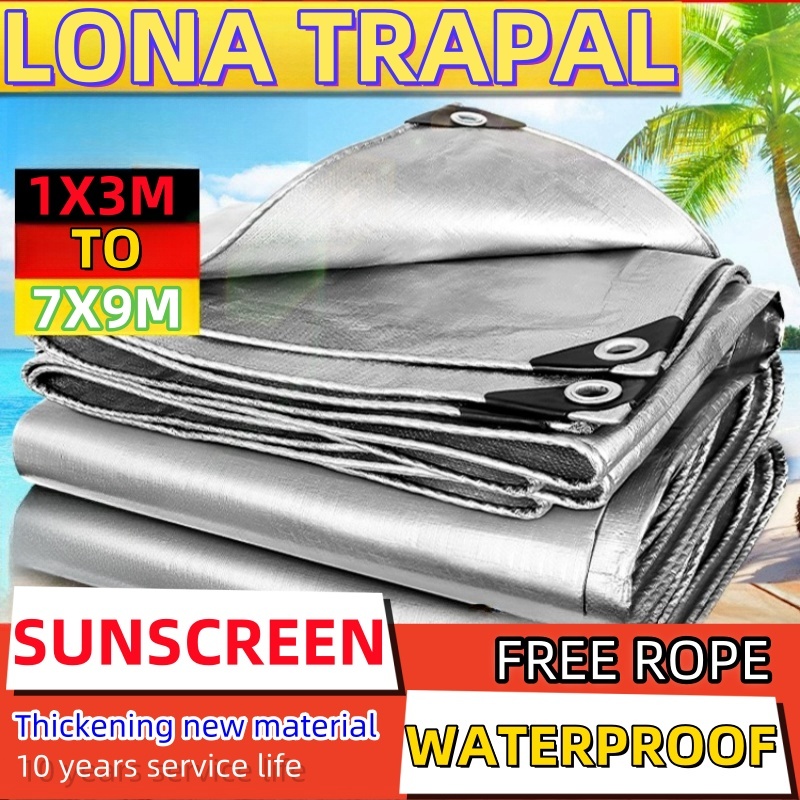 LONA TRAPAL MAKAPAL THICKENED DOUBLE SILVER TARPANLIN AWNIiNGS SHADE ...