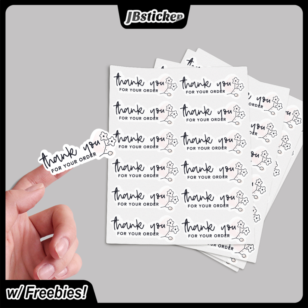 50pcs Thank you for your order Sticker Label, Packaging Sticker ...