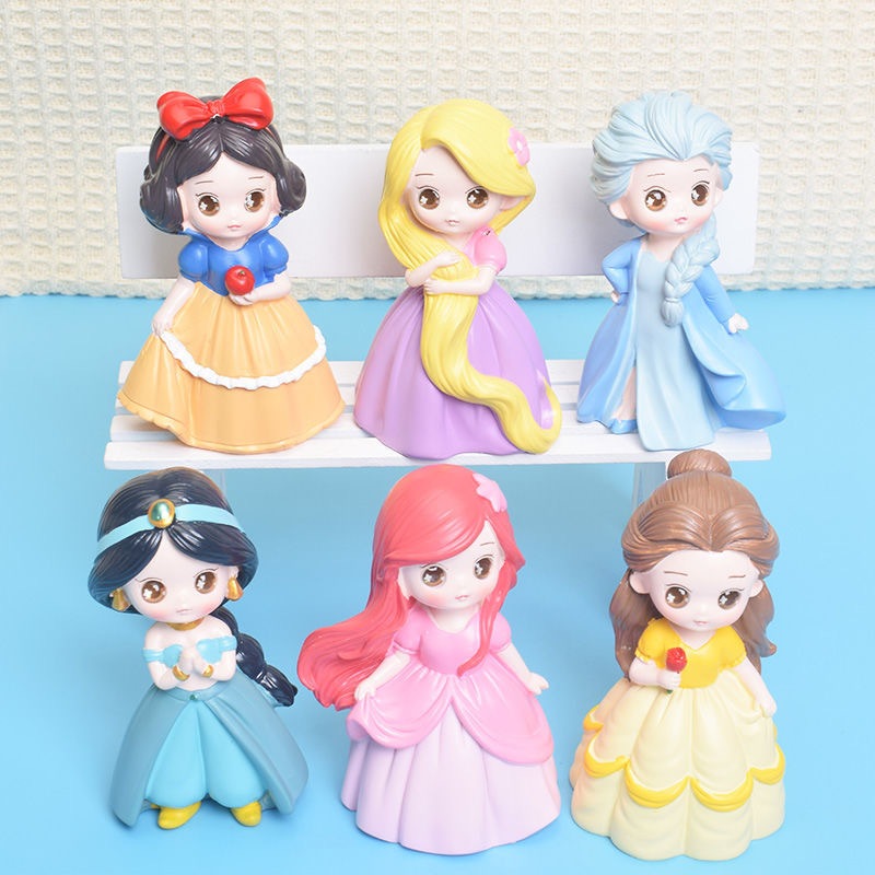 DIY Activity Painting Plaster Coloring Statues Princess Model Doll For ...