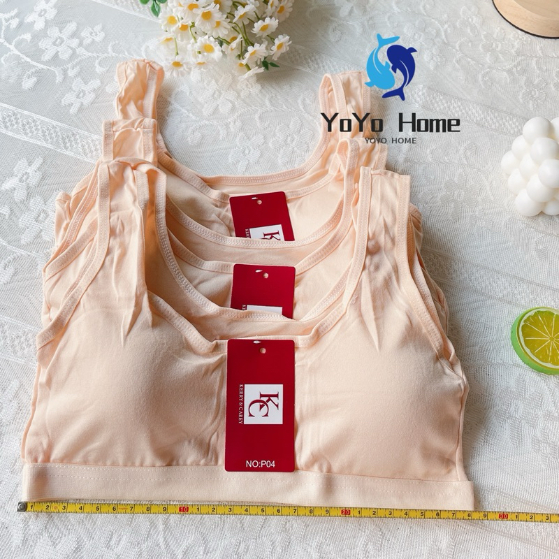 (1-3pcs)Sports Bra With Changeable Foam Plain White Sando Baby Bra Free ...