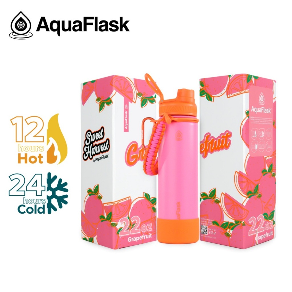 Aquaflask Sweet Harvest (223240oz) with Silicone Boot, Paracord ...