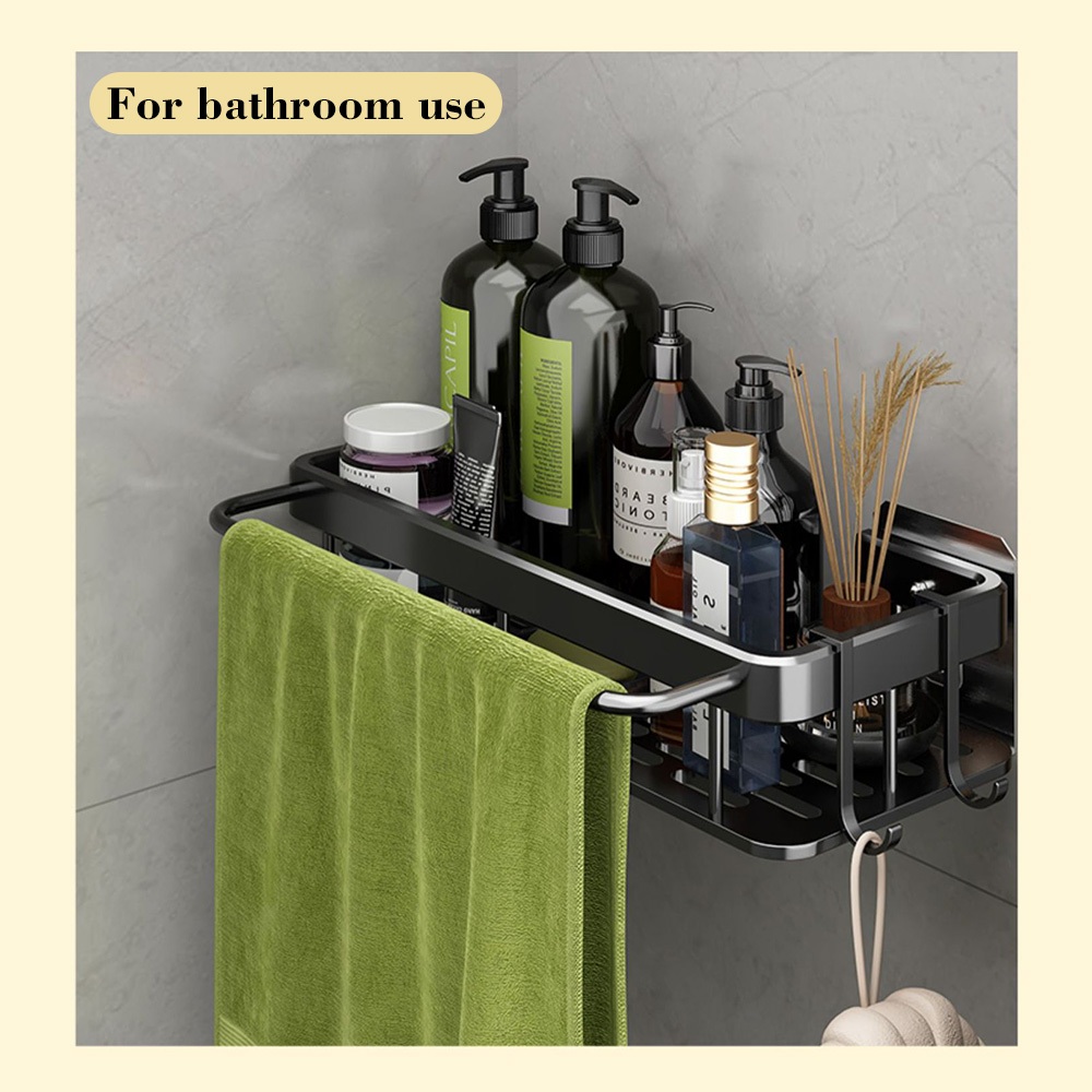 Punch-Free Bathroom Corner Shelf Corner Rack Bathroom Organizer Rack ...