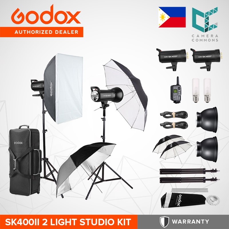 Godox SK400II Studio Flash Monolight (2-Light Studio Kit) Photography ...