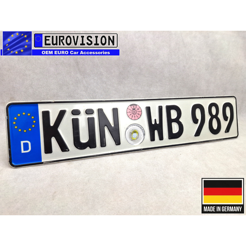 Europlate from Germany - Various German Single Euro Plates in Used ...