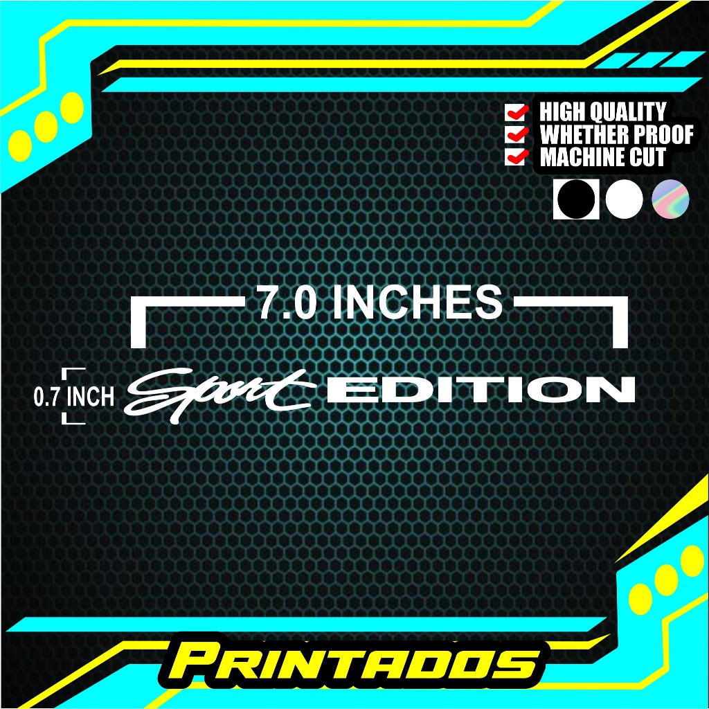 ORIGINAL SPORT EDITION decal sticker cutout for car , motorcycle and ...