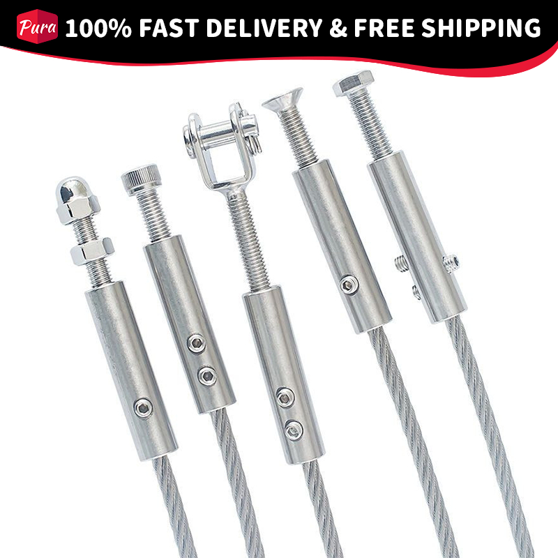 1pcs 6mm Wire Rope Joint Lock Buckle 304 Stainless Steel Adjustable ...