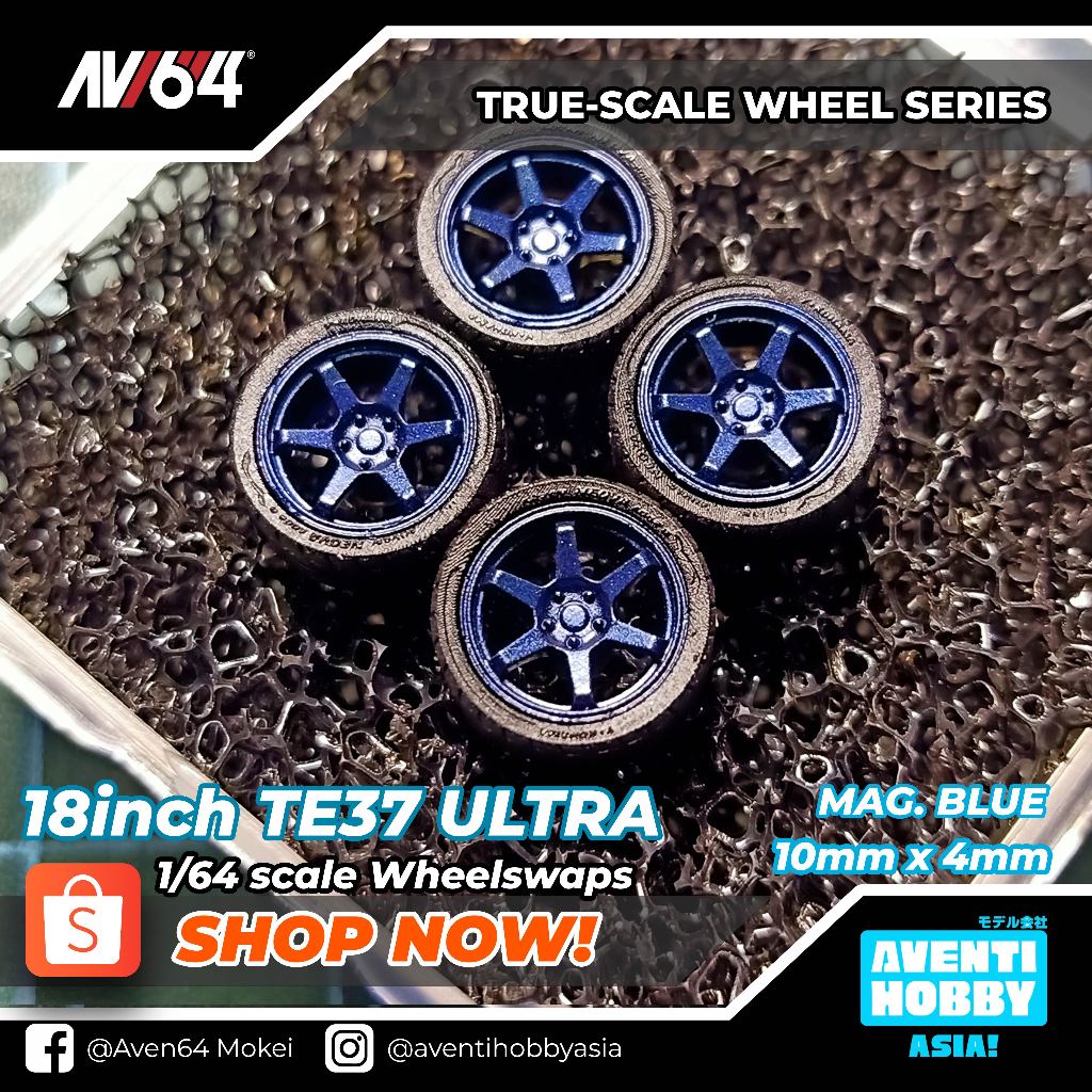 1/64 Wheelswap TE37 ULTRA MAG BLUE ( 10mm x 4mm ) | Shopee Philippines