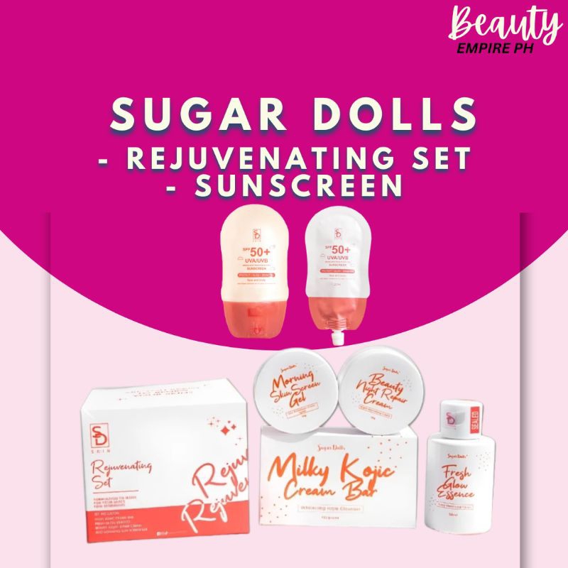 Sugar Dolls Sunscreen Spf50/ Sugar Dolls Rejuvenating Set | Shopee ...