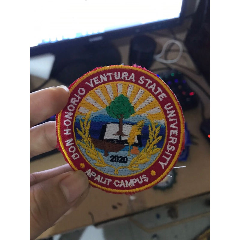 DHVSU APALIT LOGO PATCH EMBROIDERY DON HONORIO VENTURA STATE UNIVERSITY ...