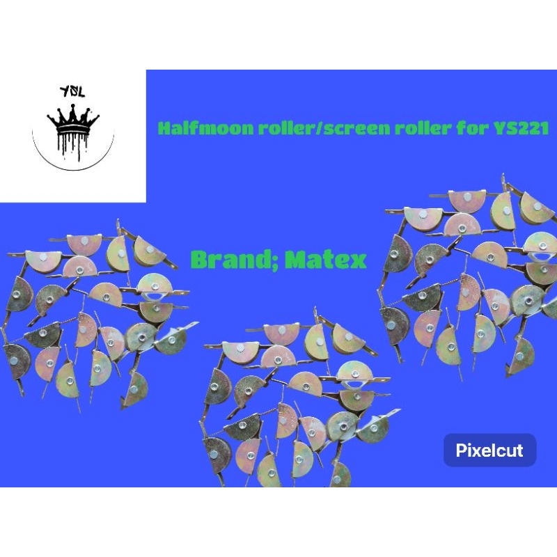 Screen roller/Halfmoon roller with bearing for Ys221 lower guide ...