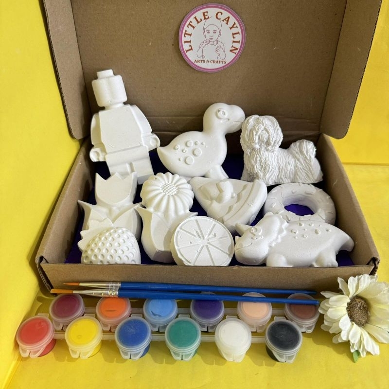 Plaster Painting Figures Set (10pcs assorted) | Shopee Philippines