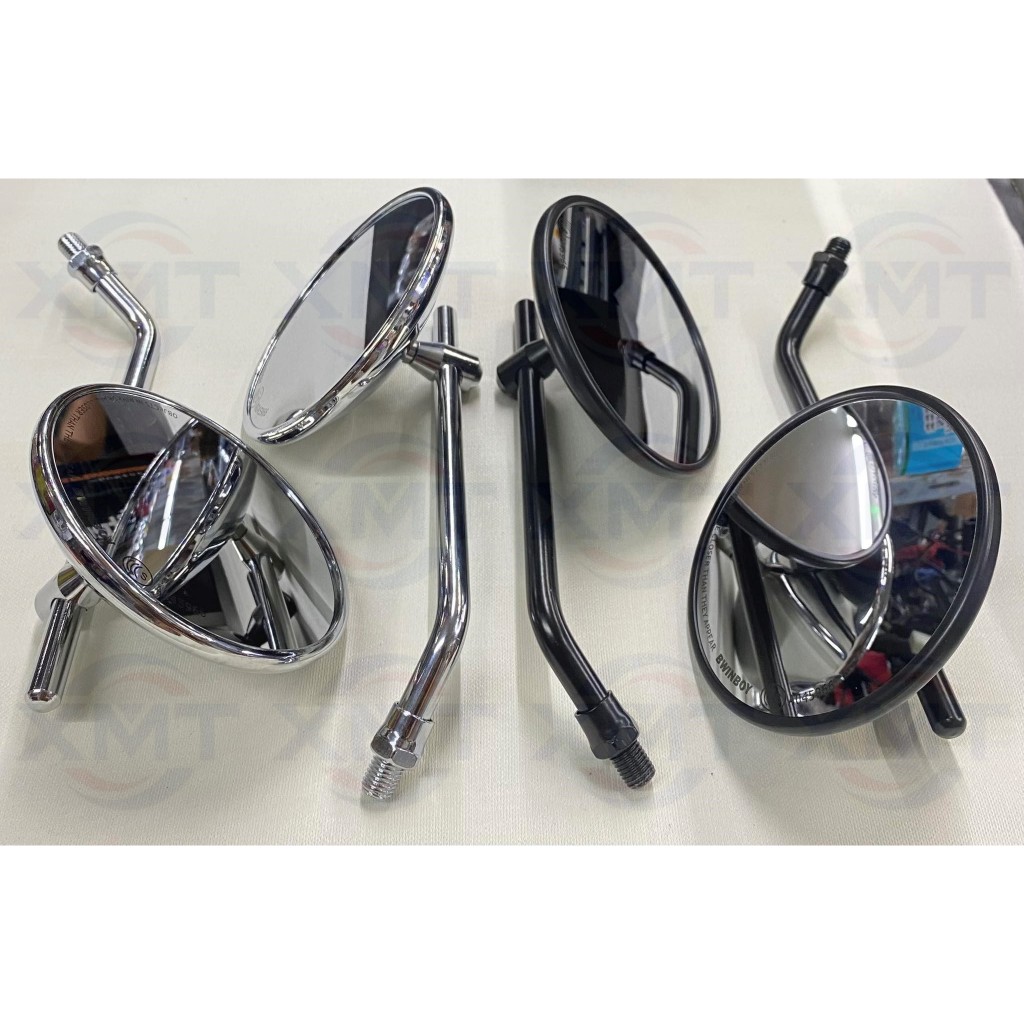 Adjustable Classic Round (3424) Round Side Mirror | Full Metal Casing ...