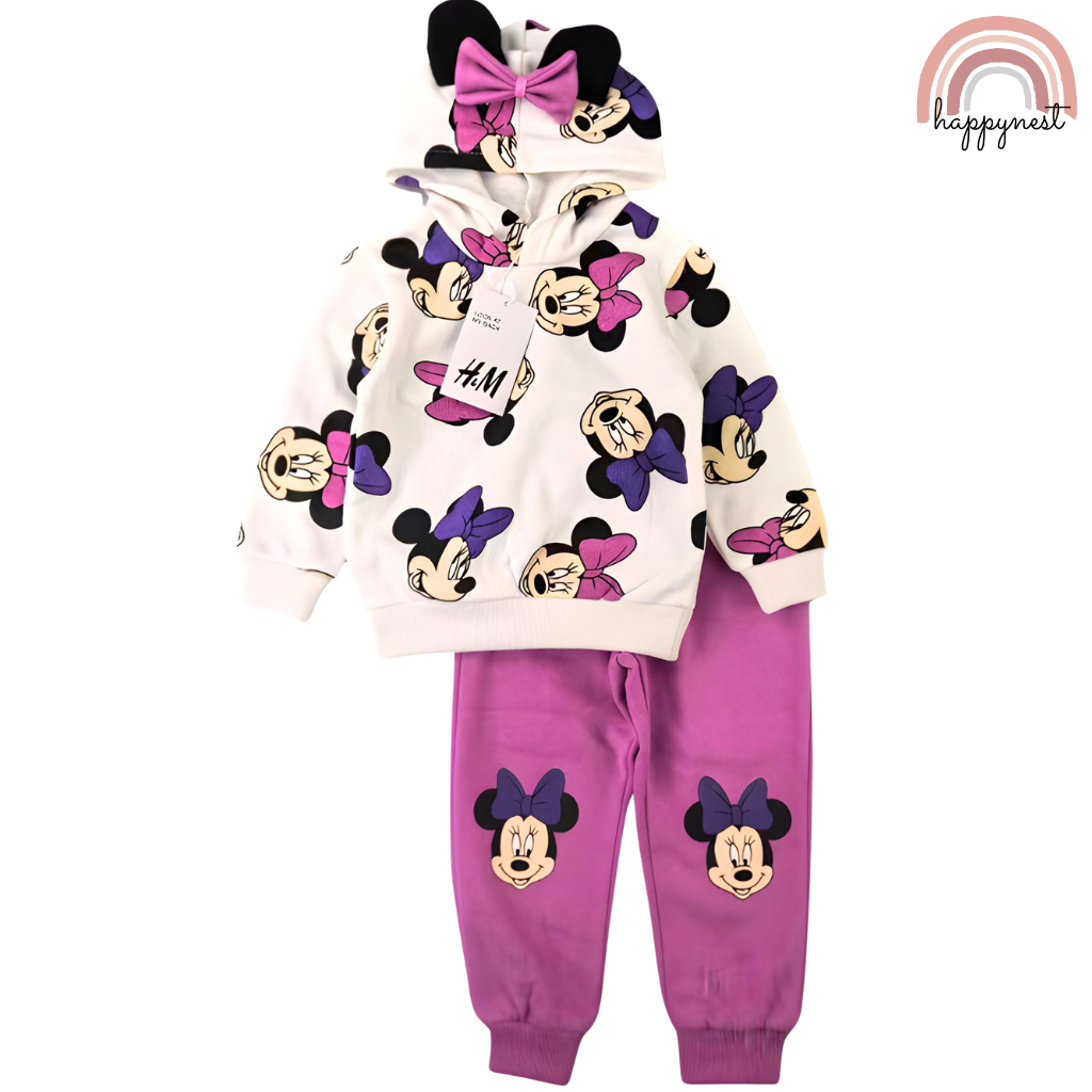 Happynest Disney Minnie Off-White Ribbon Cute Kids Cartoon Character ...