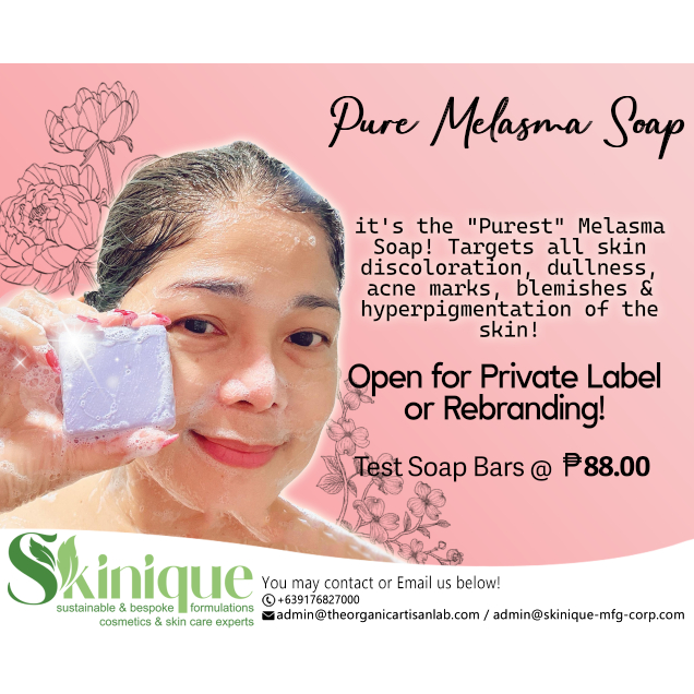 The Purest Melasma Soap (Targets all skin discoloration, dullness, acne ...