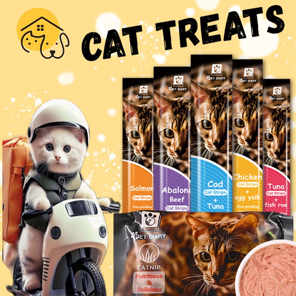 【30PCS/50PCS/100PCS】Cat Treats Cat Snack Fresh Cat Wet Food Treat For ...