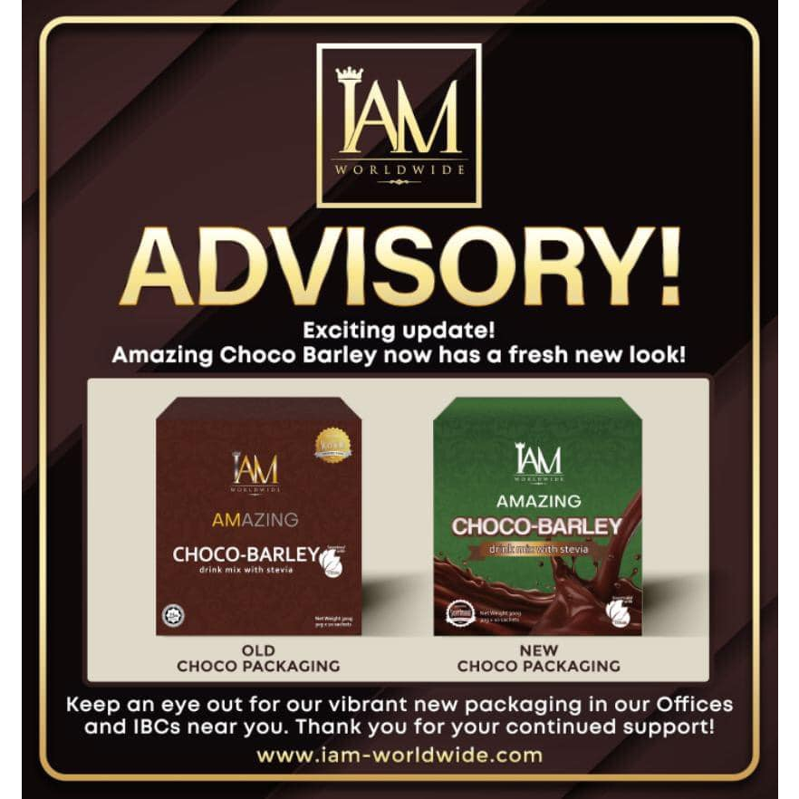 Original IAM Amazing Choco Barley Drink Mix with Stevia 10 sachets ...