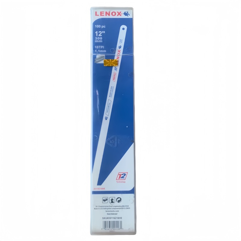 PER 100pcs Lenox Hacksaw Blade 18Tpi Handsaw Metal Blade | Shopee ...