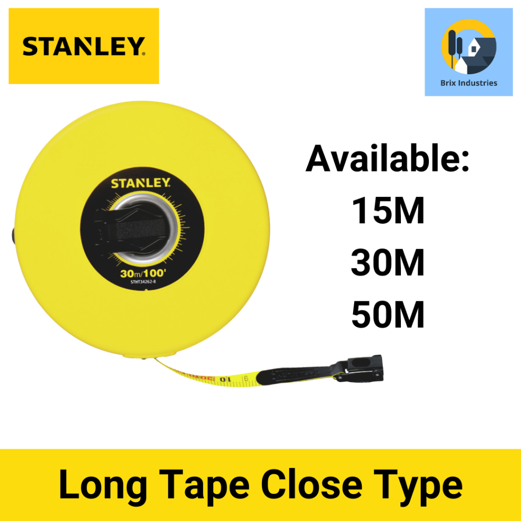 Stanley Long Tape 15M, 30M, 50M Close Type 34260-8, 34262-8, 34263-8 ...