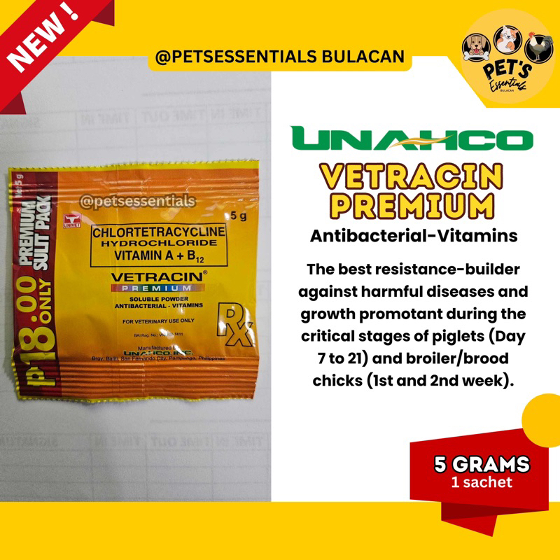 Vetracin Premium 5g PER SACHET | Shopee Philippines
