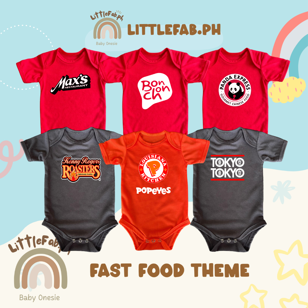 littlefab.ph baby onesie logo costume ( bonchon tokyo popeyes max ...