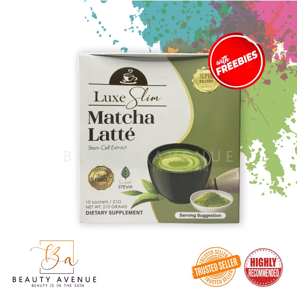 Luxe Slim Matcha latte (with freebies) | Shopee Philippines