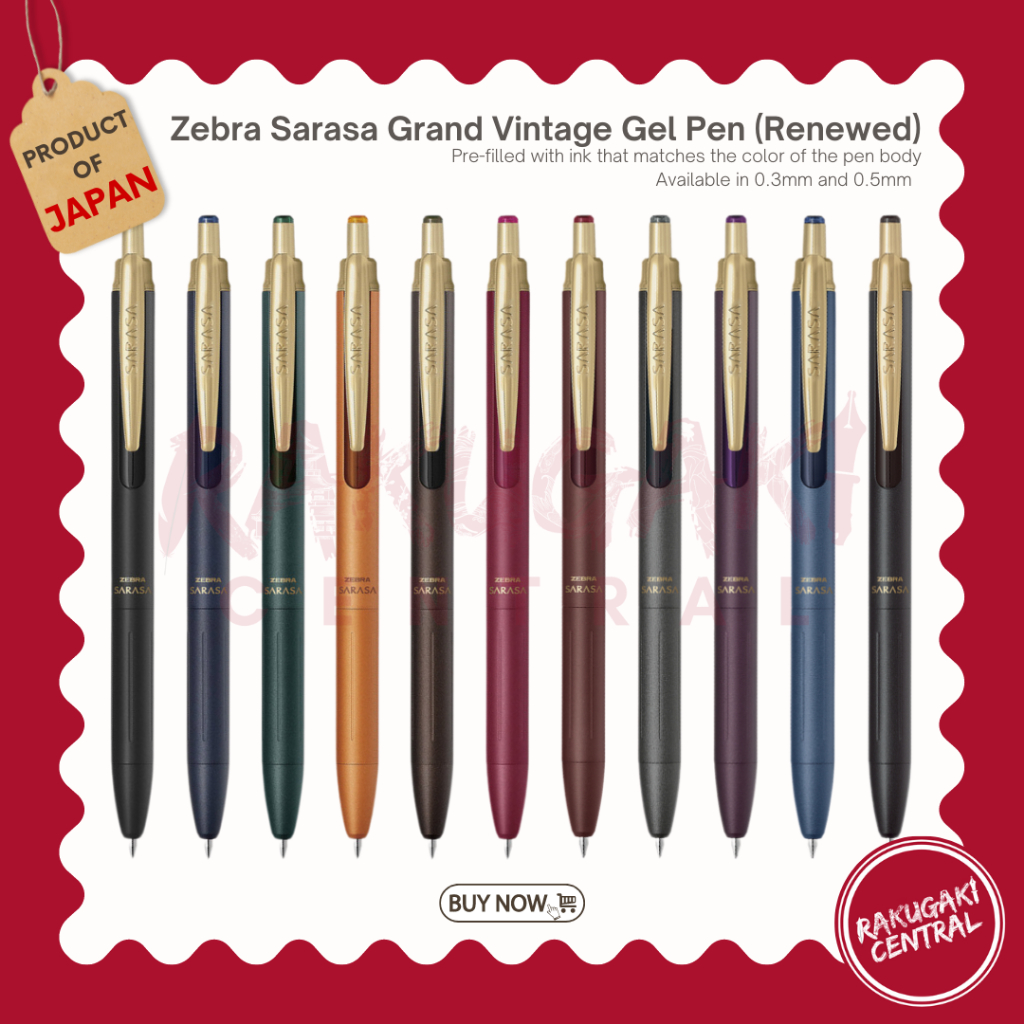 Zebra Sarasa Grand Vintage Gel Pen (Renewed) | Shopee Philippines