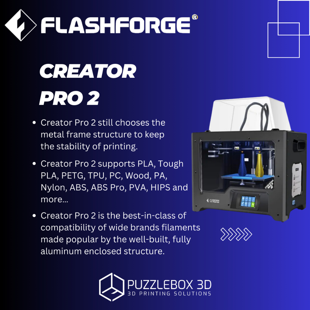 Flashforge Creator Pro 2 (IDEX) 3D Printer Machines | Shopee Philippines