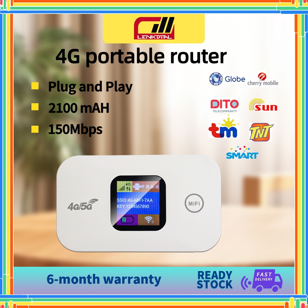 Portable 4G WiFi Router H807-150Mbps Speed 10 Users 2100mAh Battery | Shopee Philippines