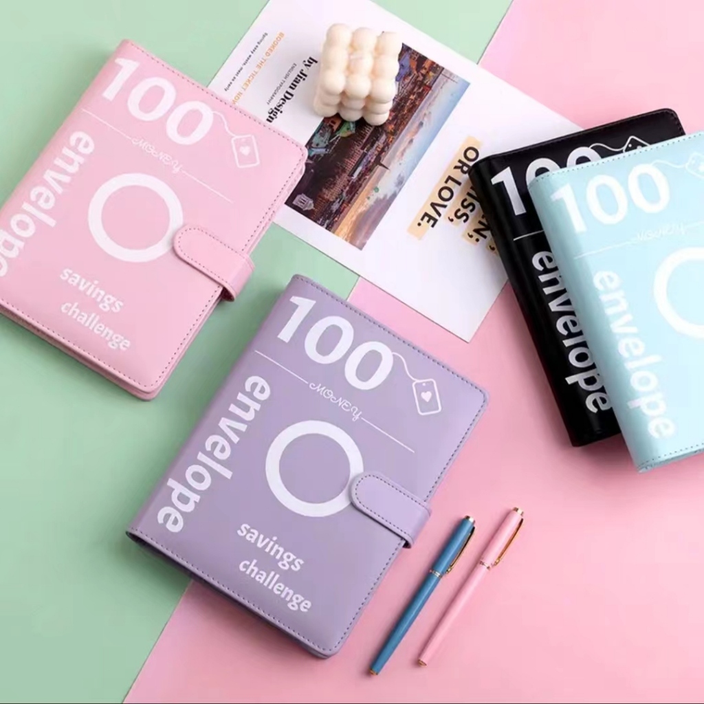 Couple's Birthday Present 100-day Challenge Binder Envelope Notepad ...