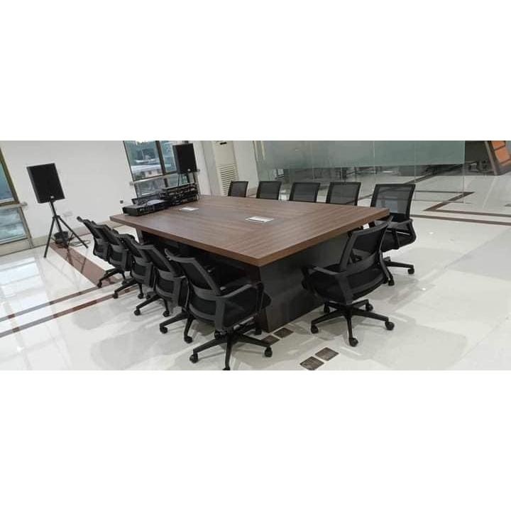 brand new 12 seater dining table Conference table chair | Shopee ...