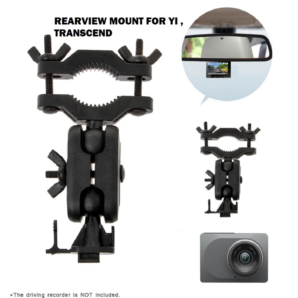 Dash Cam Mount Rear View Mirror Holder, 360 Degree Rotating Driving ...