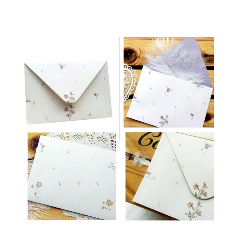 EFS EcofriendlyStuffs 5 Pcs Flap 4R Paper Vintage Envelope 4R l Matte l ...
