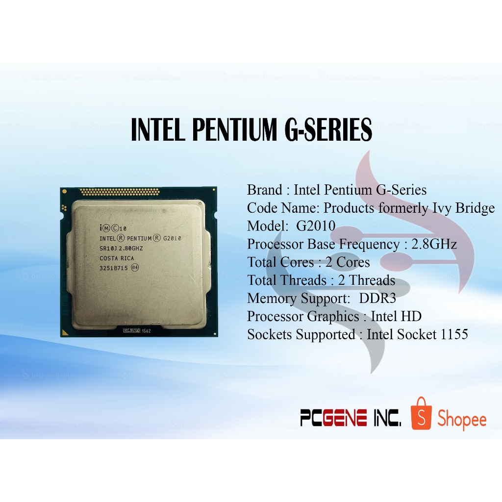 Desktop Processor G2010 l G2020 l G2030 (3rd Gen) | Shopee Philippines