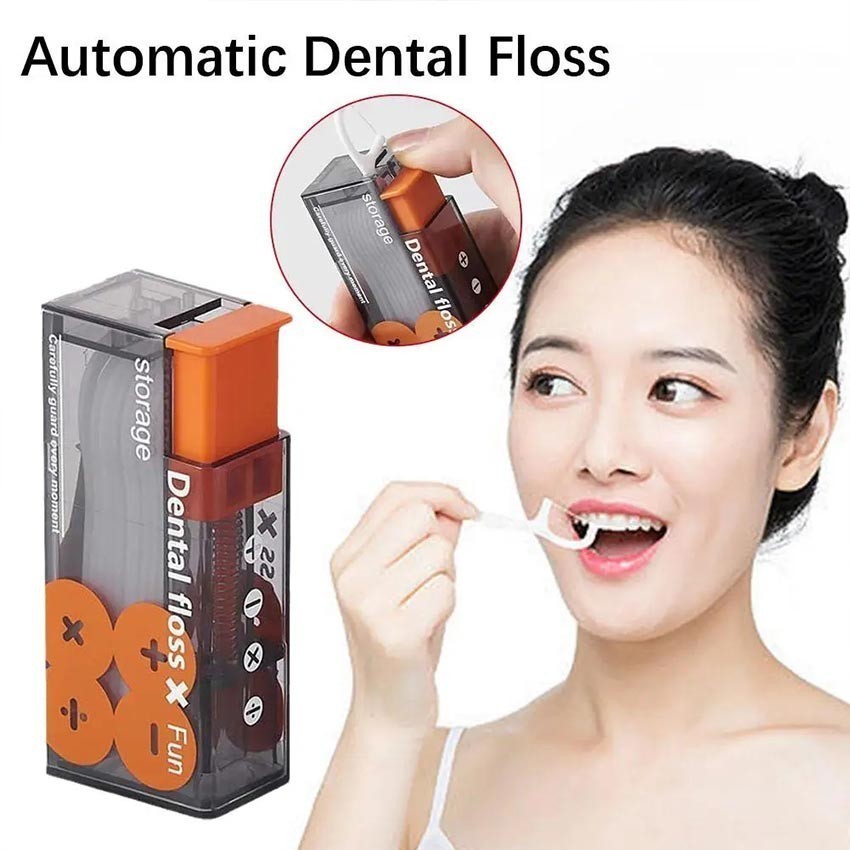 Portable Dental Floss Box Automatically Pops Out Dental Floss Storage ...