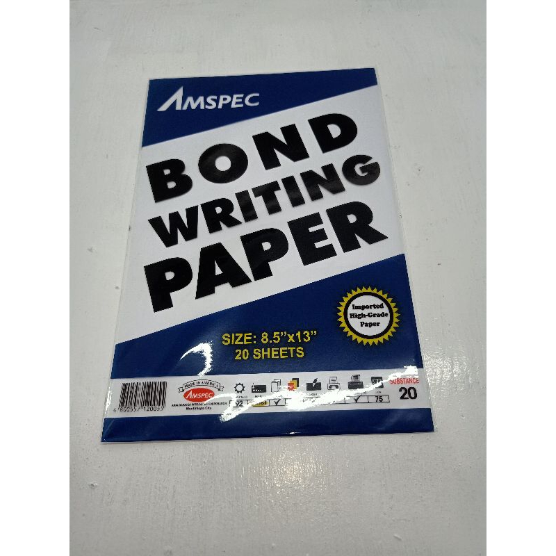 AMSPEC Bond Writing Paper Bond Paper Legal Size Long Bond Paper ...