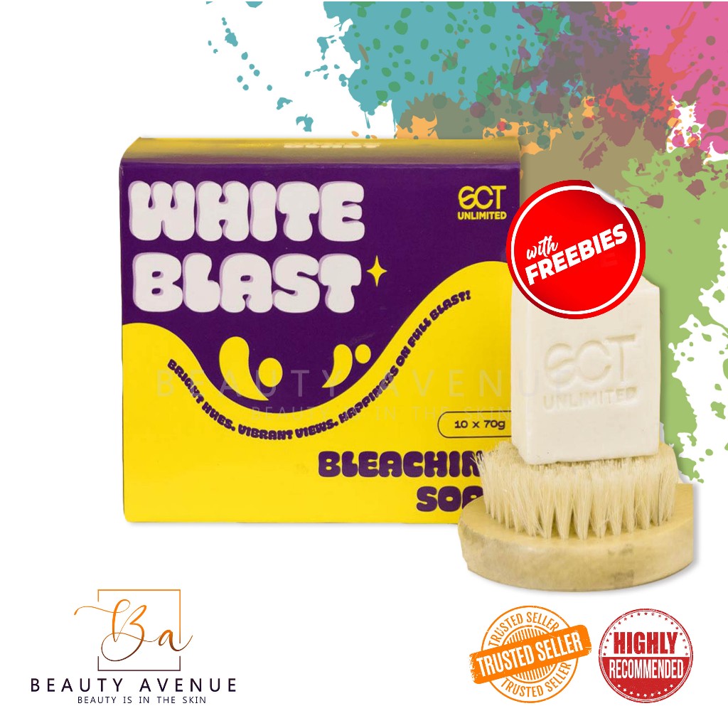 Skin Can Tell White Blast Bleaching Soap 10PCS (With Freebies) | Shopee ...