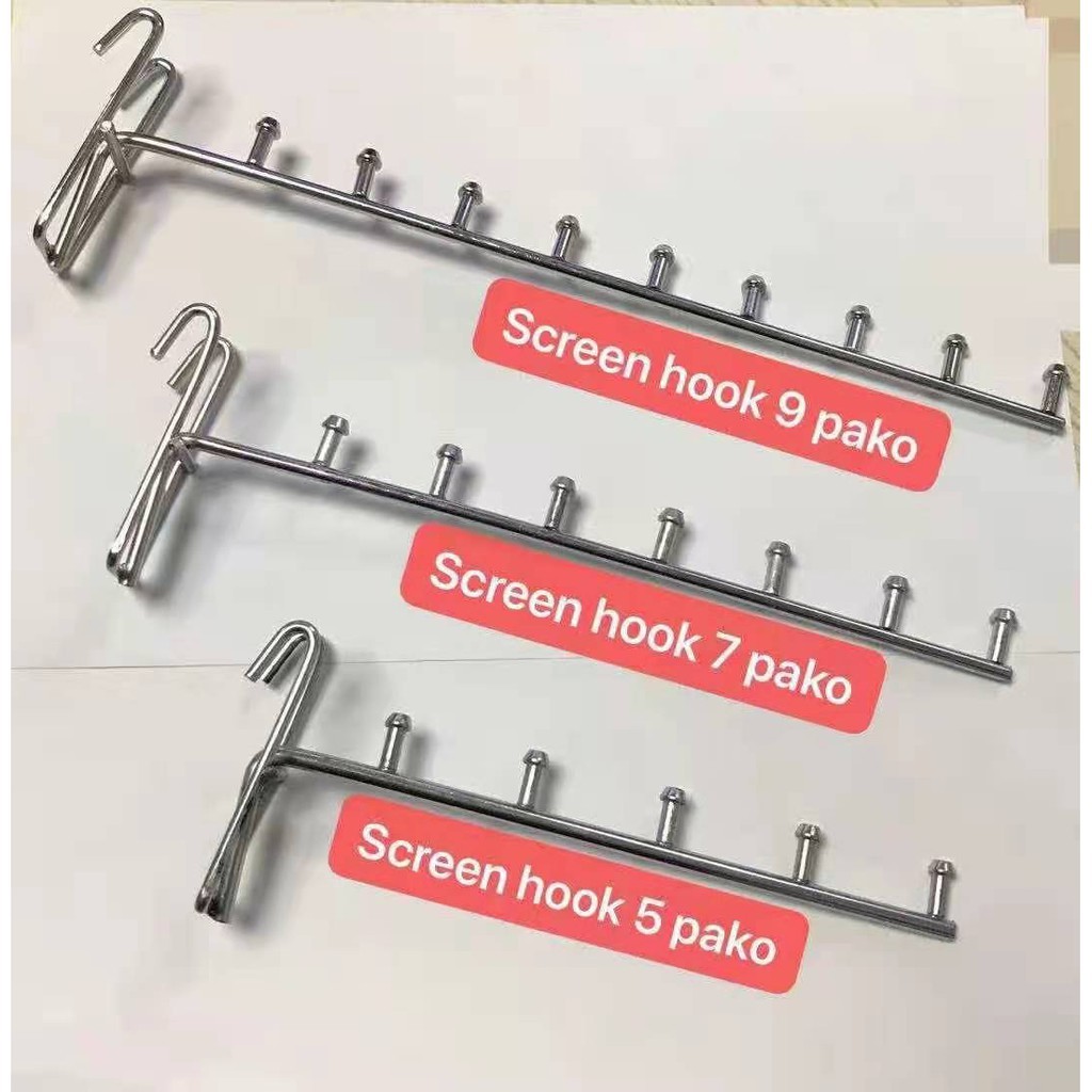 10pcs Screen/wire mesh/grid panel display hook 5pako 7paka 9pako "cod ...
