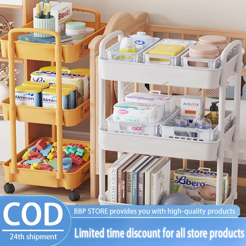 3/4/5 layer Moving Rack Trolley Cart organizer kitchen rack kitchen ...