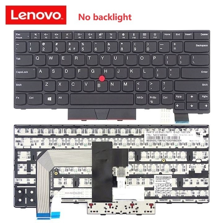 backlight Keyboard for Thinkpad IBM Lenovo T470 T480 A475 A485 A480 ...