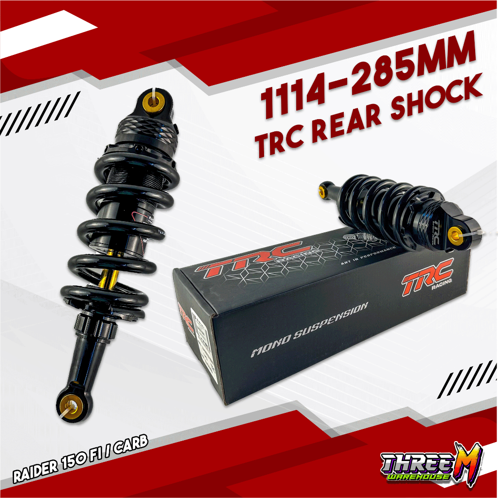 TRC CNC REAR SHOCK 1114-285MM RAIDER 150 FI/CARB | Shopee Philippines