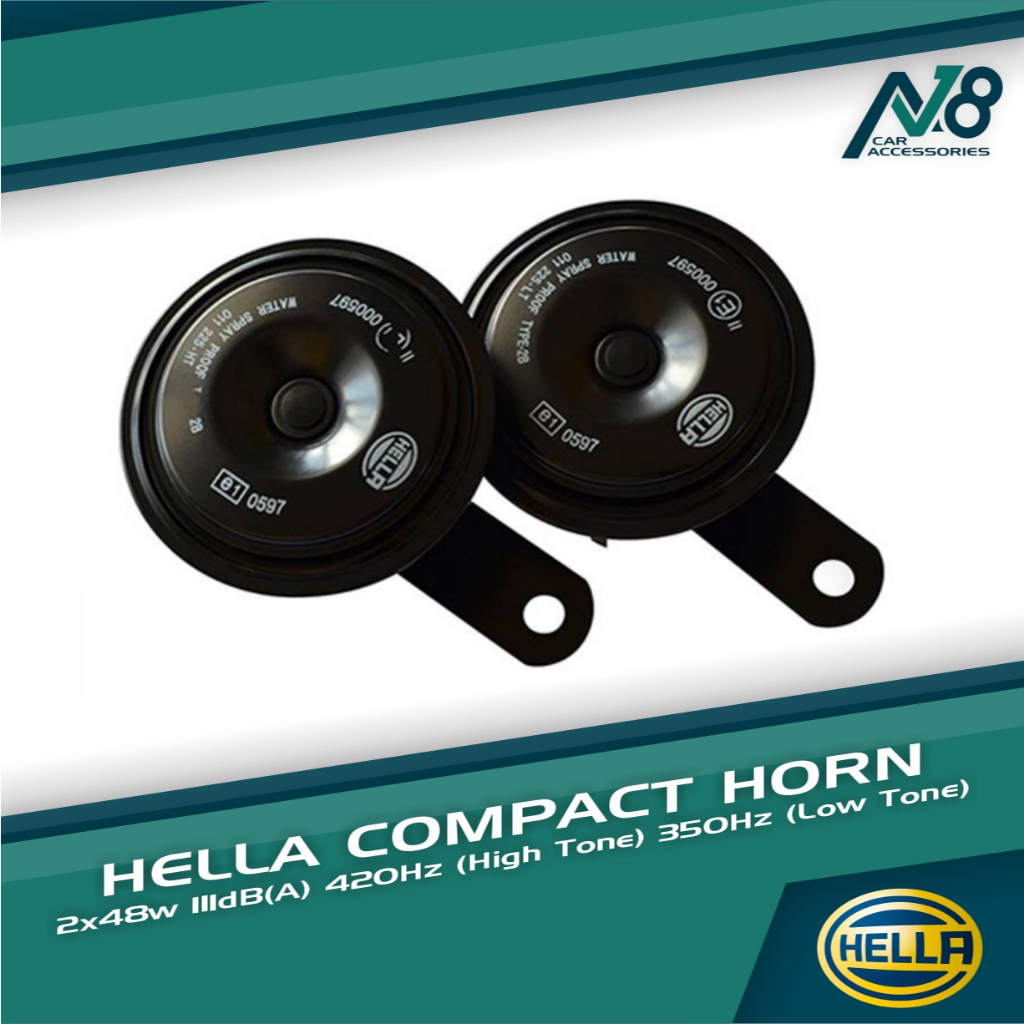 HELLA Compact Horn Genuine, PN#H-C801 | Shopee Philippines