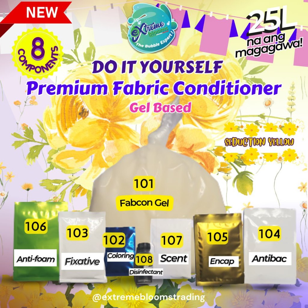 EXTREME BLOOMS Premium Fabric Conditioner 25Liters Yield Kit (Gel Based) | Shopee Philippines