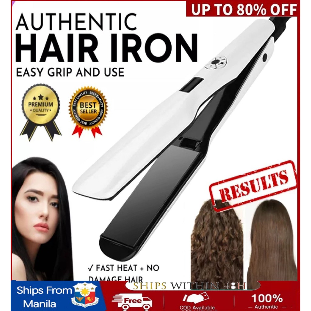 Hair Straightener F-HS299W Professional LCD Edition Electric Fast Heat Hair Iron Ceramic Hair ...